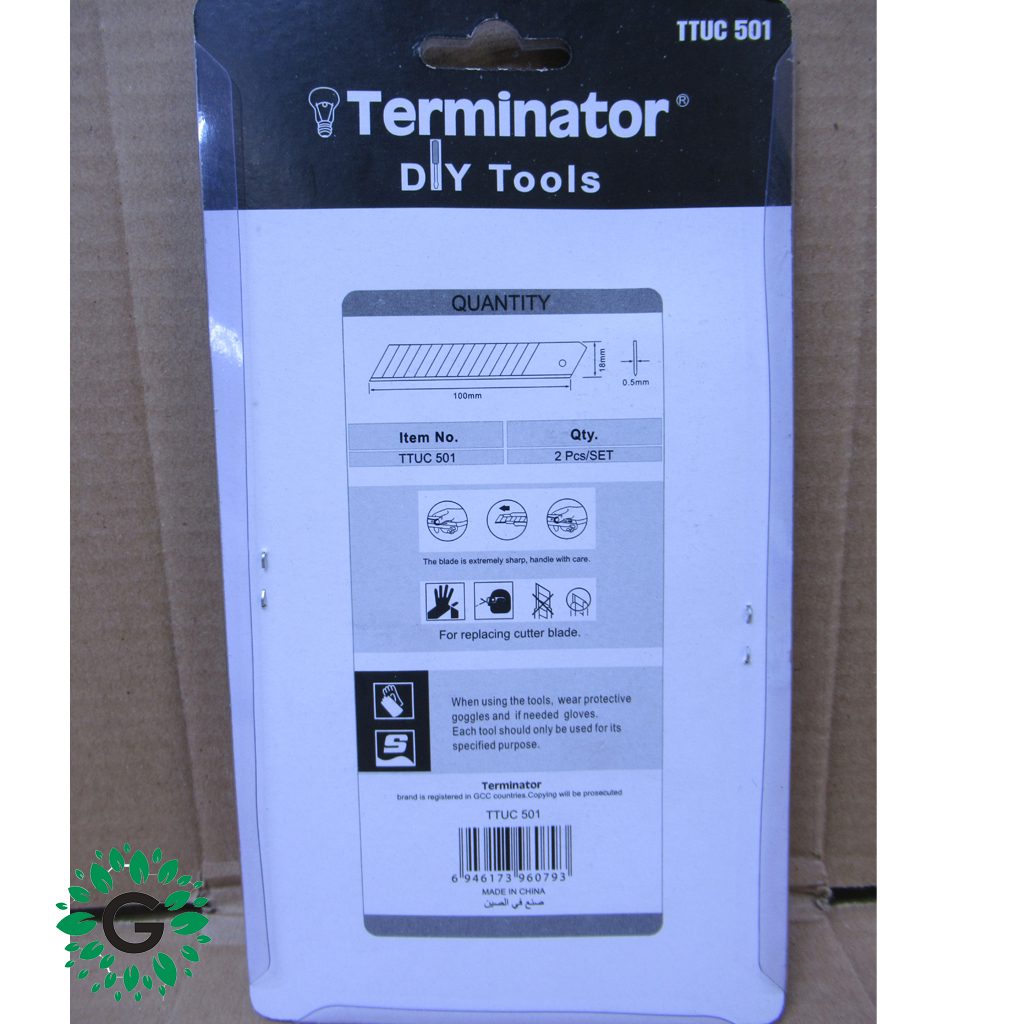 Terminator Utility Cutter With 10 Pieces Knife Blade, - Green Experts ...